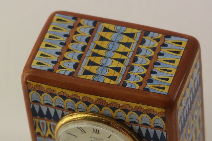 Halcyon Days Enamel Harrods Egyptian Miniature Clock - Etsy