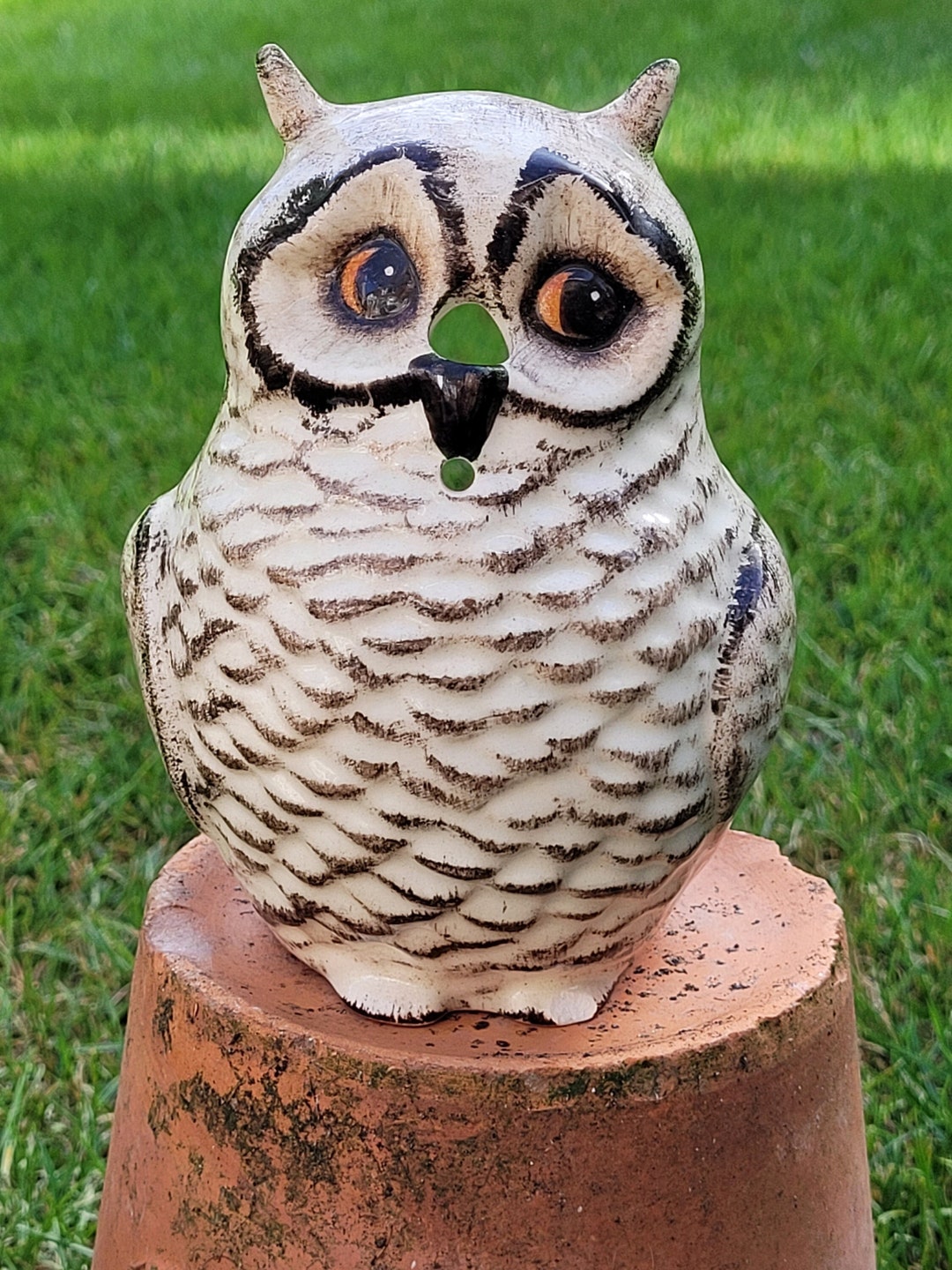 Babbacombe Pottery Owl String and Scissor Holder Lownds Pateman - Etsy