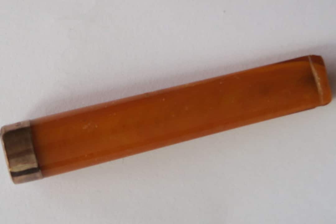 Antique Amber & 9ct Gold Cheroot Cigarette Holder - Etsy