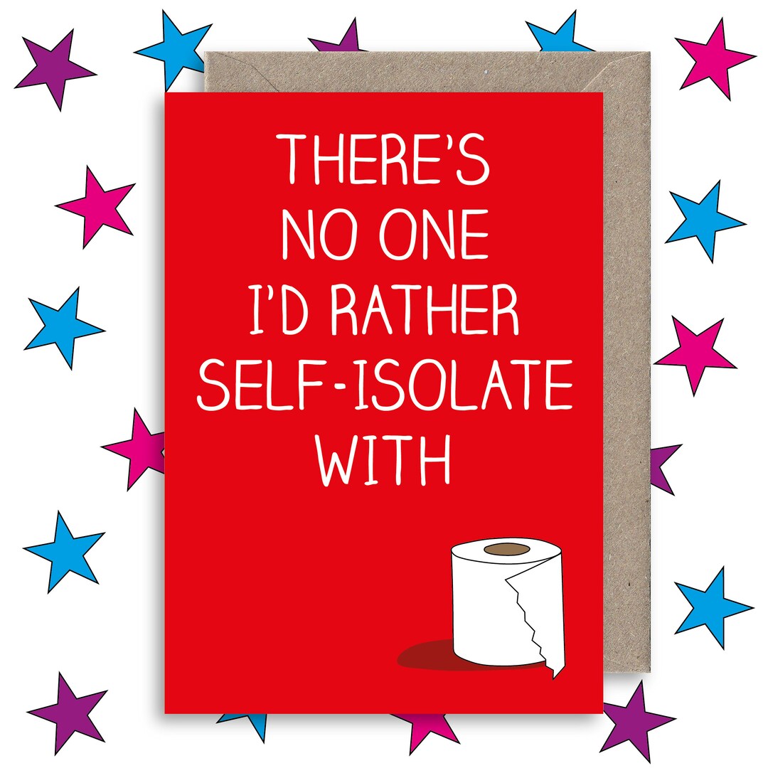 Funny Isolation Card Funny Lockdown Card Funny Romantic Card Partner ...