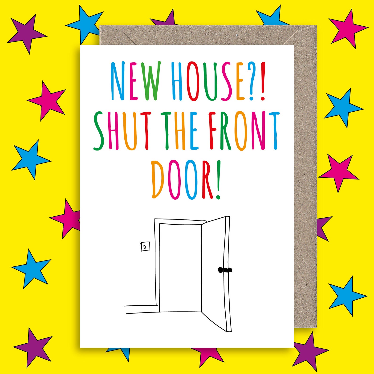 Funny New Home Card Funny Moving House Card Shut the Front | Etsy
