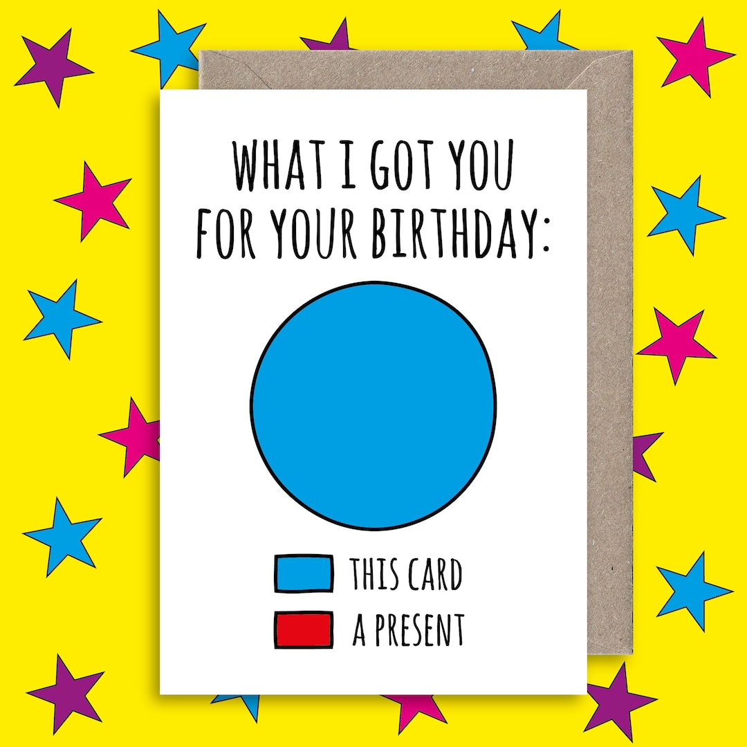 Funny Birthday Pie Chart Greetings Card. Funny Greetings Card No ...