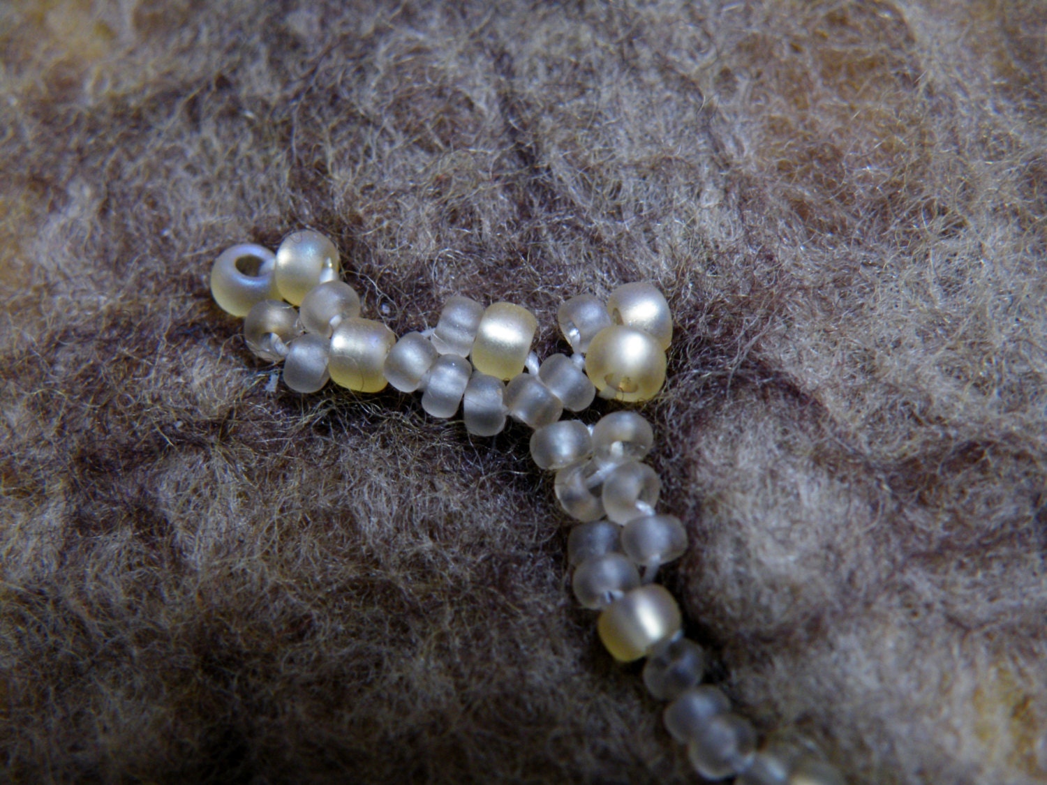 Tideline No.4 - Hand Felted Picture With Beads and Found Limpet Shells ...