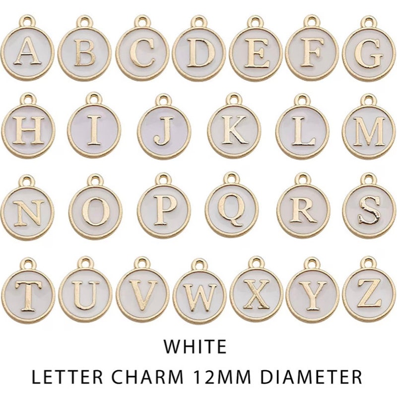 Alphabet Charms - Etsy