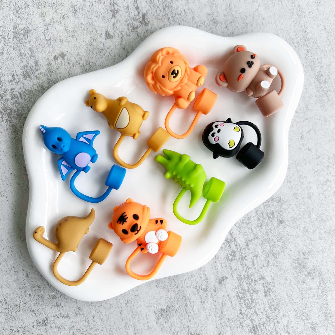 Stanley Straw Topper, Silicone Straw Cover Cap 10mm BPA FREE, Dinosaur ...