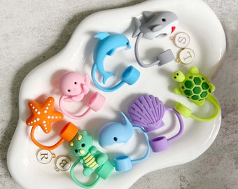 Sea Turtle Straw Topper - Etsy