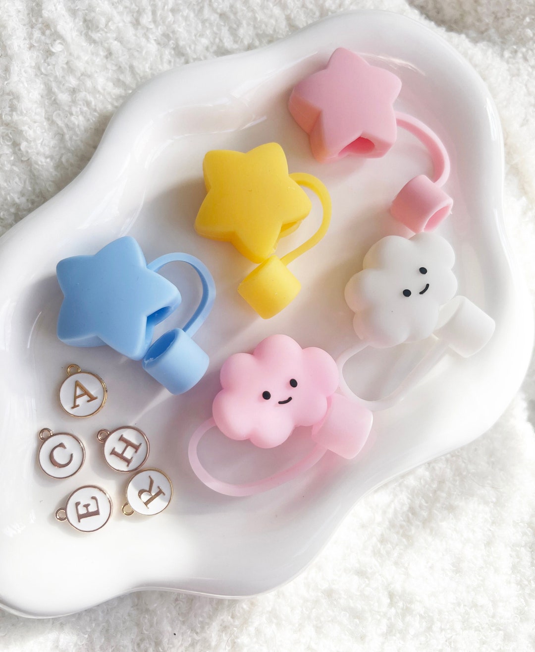 Straw Cap, Star Straw Cap, Tumbler Cup Accessories, Straw Cover, Straw ...