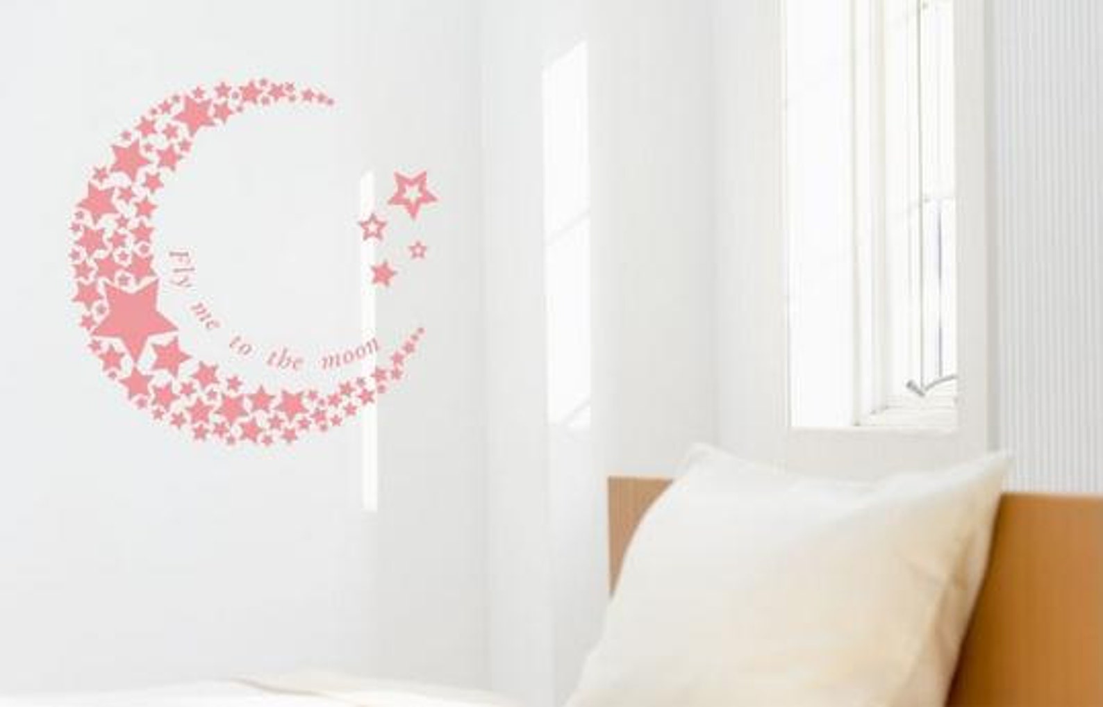 Stars Moon Wall Decalstars Wall Stickersmoon Wall Decalfly - Etsy