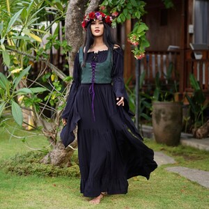 Renaissance Costume Ren Faire 2 Pcs Set Goddess Maxi Dress - Etsy