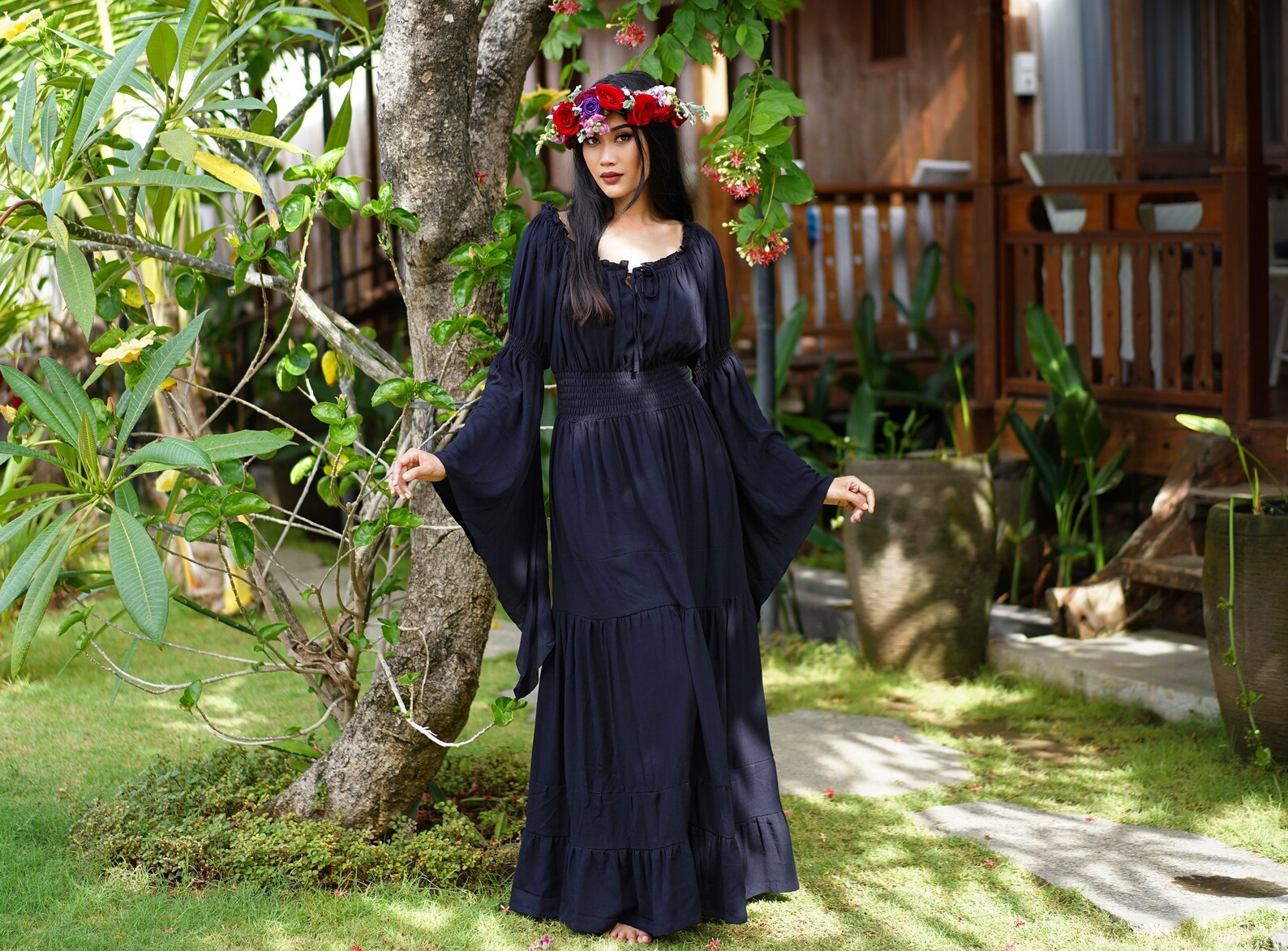 Renaissance Costume Ren Faire 2 Pcs Set Goddess Maxi Dress - Etsy