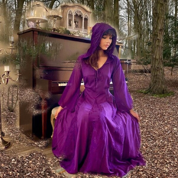 Medieval Hooded Dress - Etsy