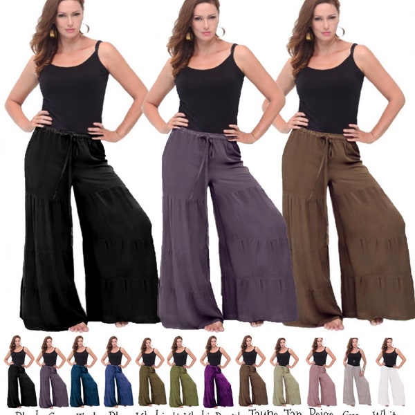 Womens Ruffle Pants - Etsy