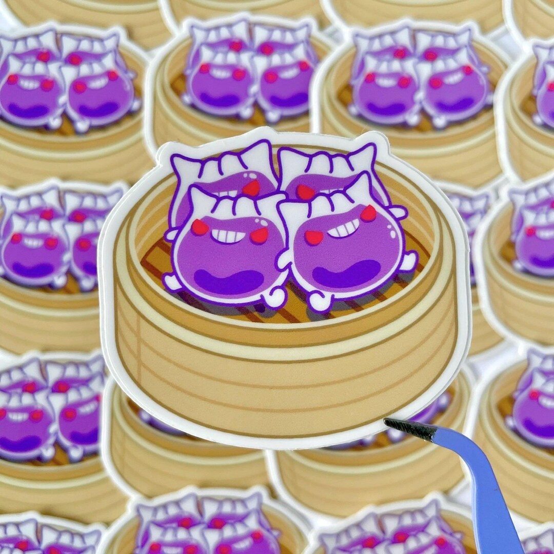 Gengar Dim Sum Pokemon Food Vinyl Sticker - Etsy