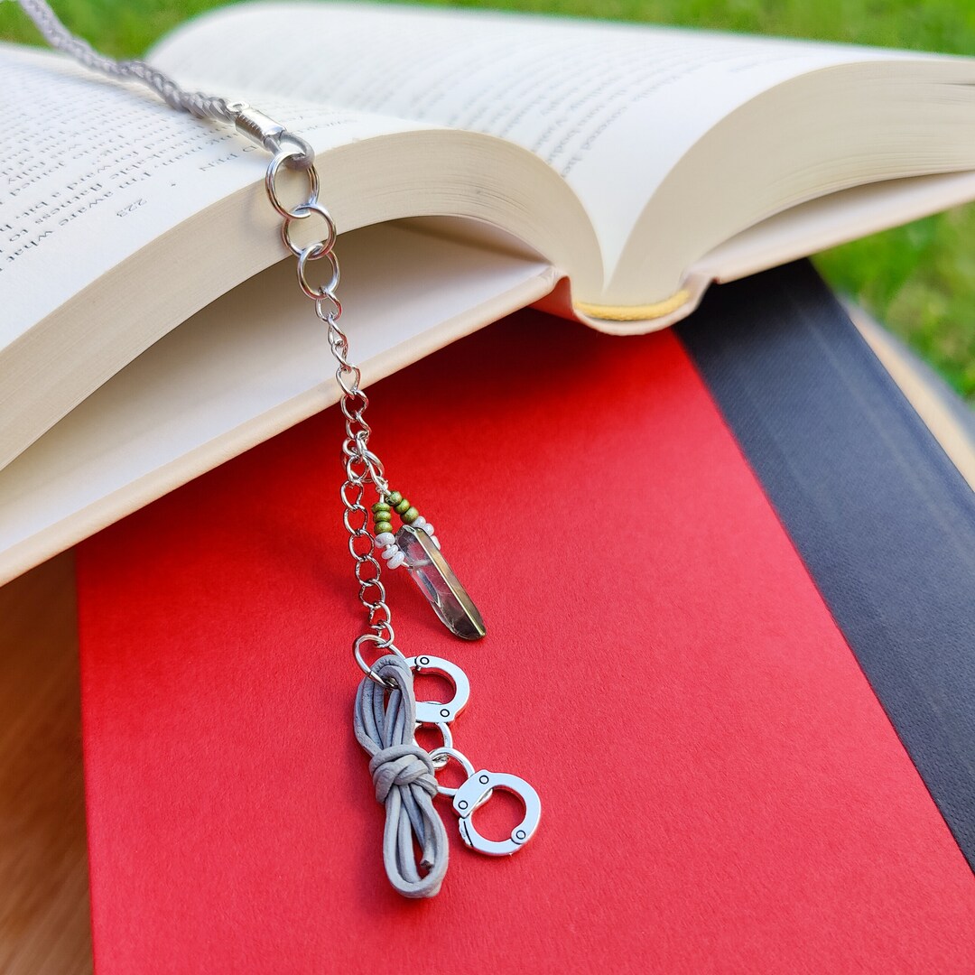 Gray Braided Leather Bookmarks Bondage Spicy - Etsy