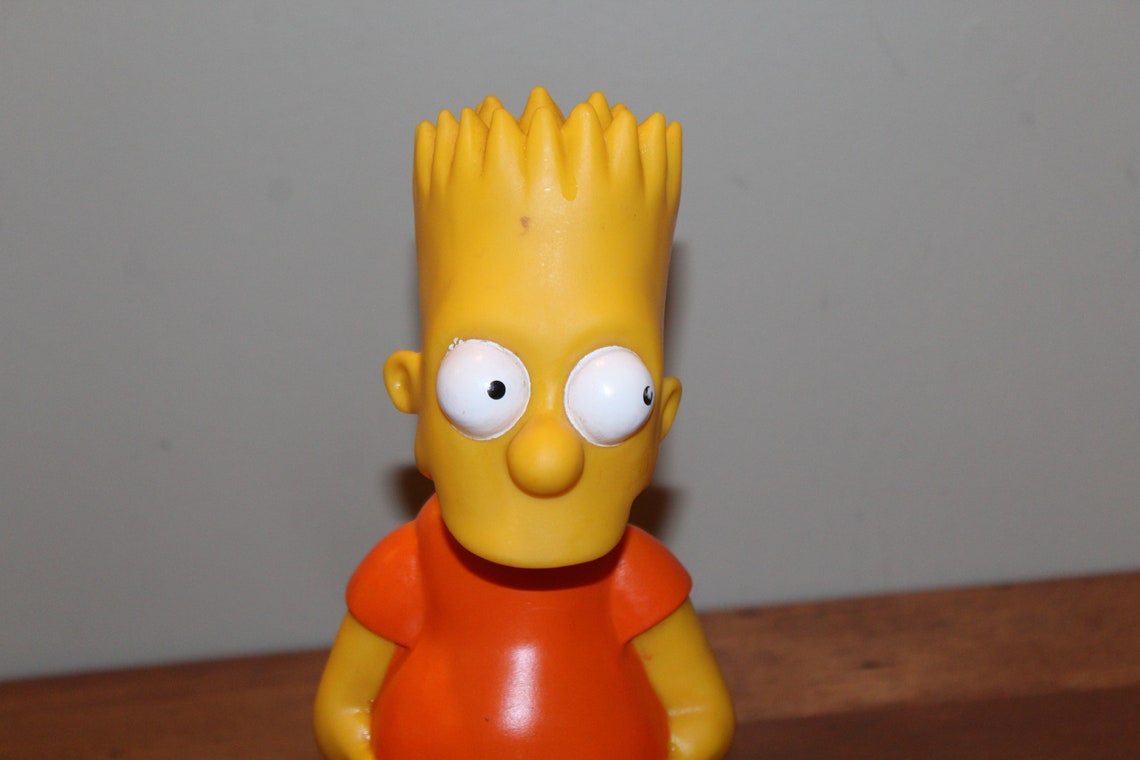 Vintage Bart Simpson Coin Bank | Etsy