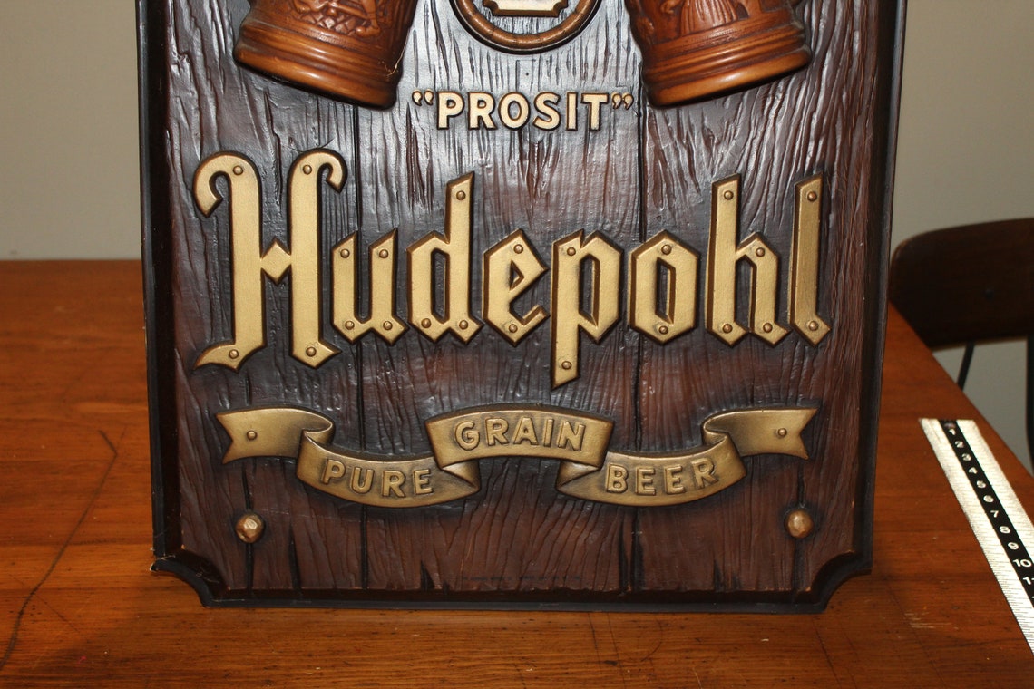Vintage Hudepohl Beer Sign | Etsy