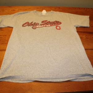 Vintage Script Ohio State Gray T Shirt - Medium - Etsy