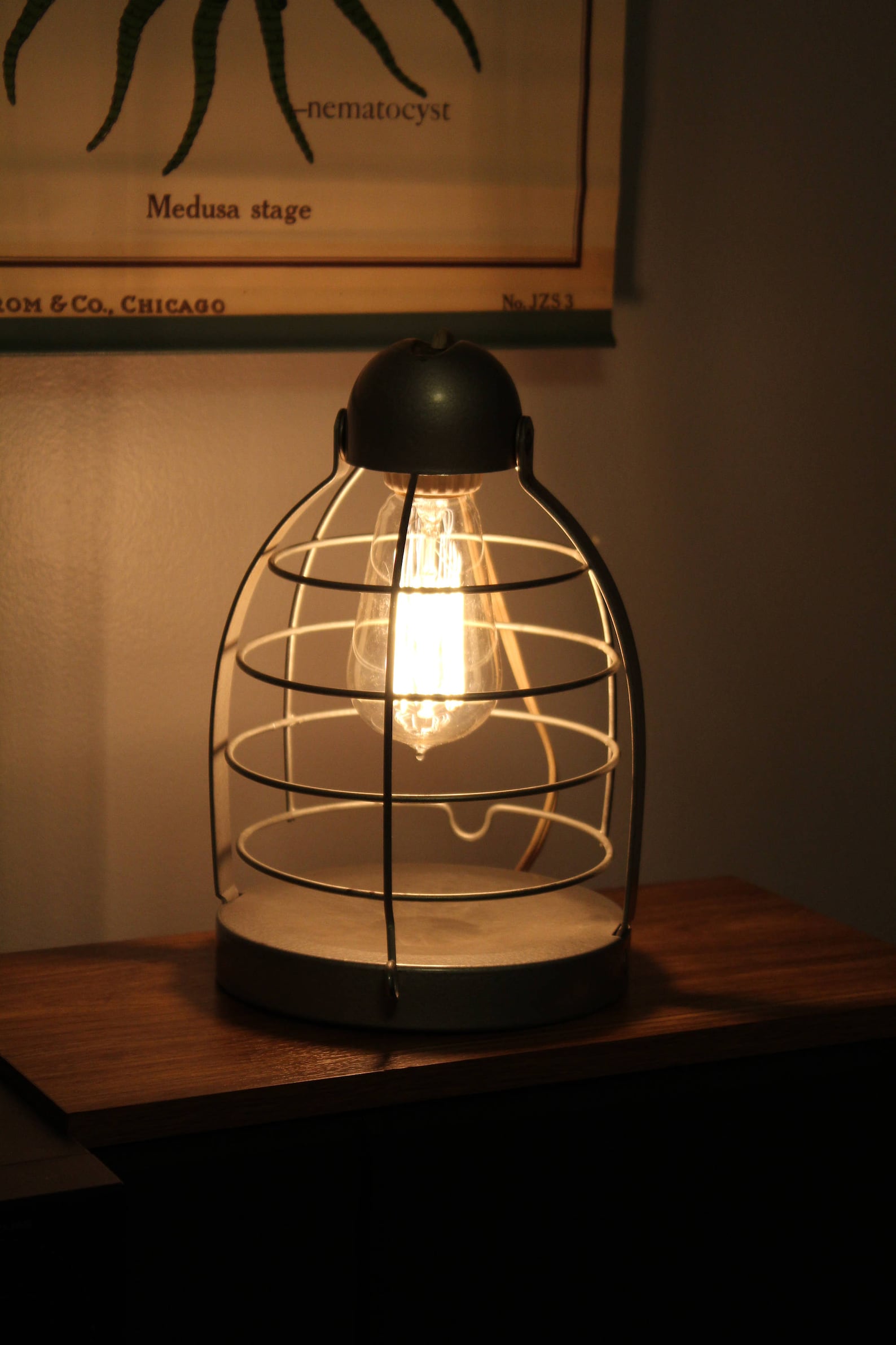 Vintage Rex Ray Portable Heat Lamp - Tilting Metal Industrial Lamp With ...