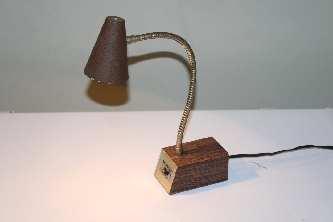 Vintage TENSOR Underwriters Lab Wood Grain Design Student - Etsy