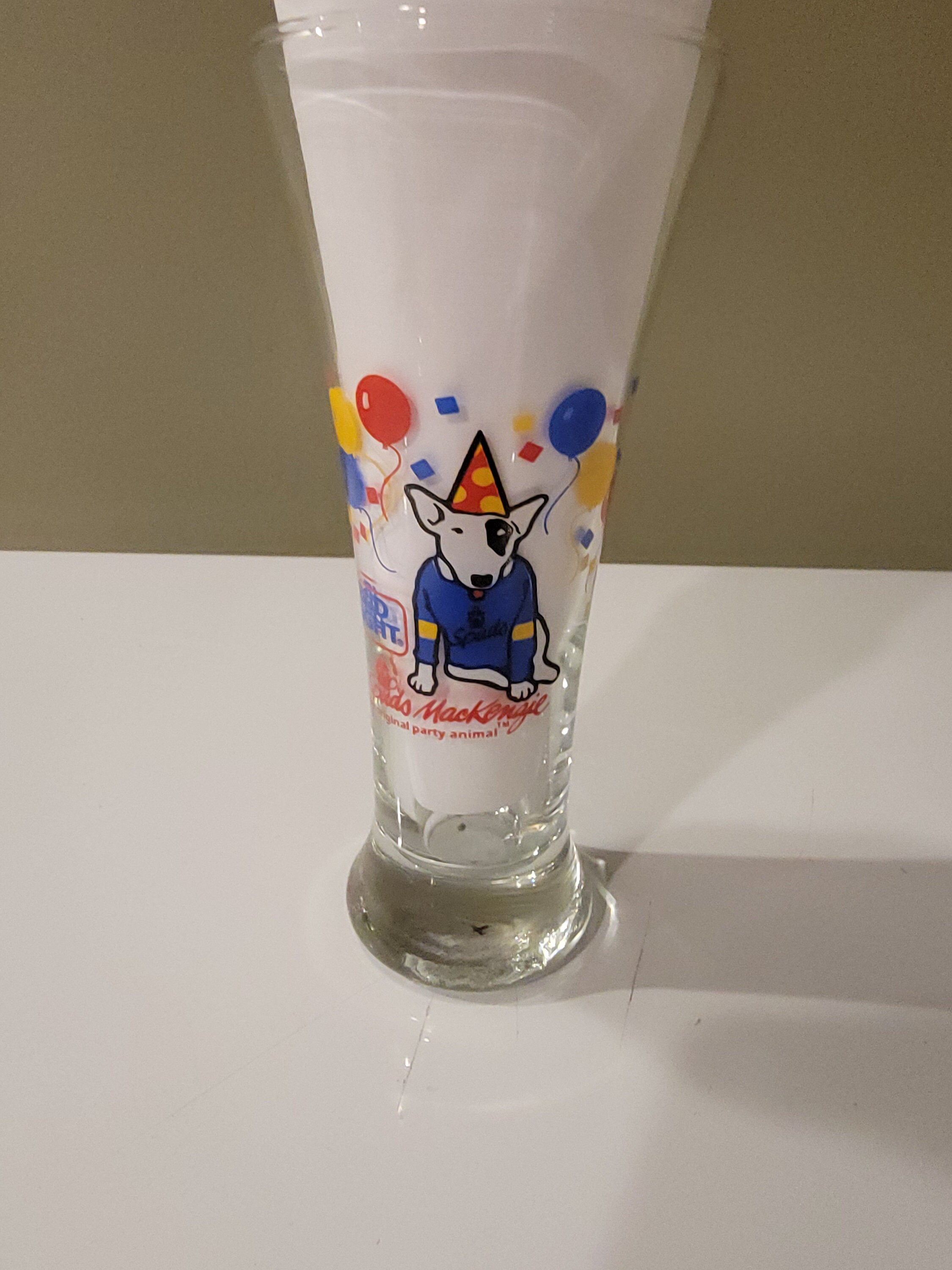 1987 Budweiser Spuds MACKENZIE Beer Glass - Etsy