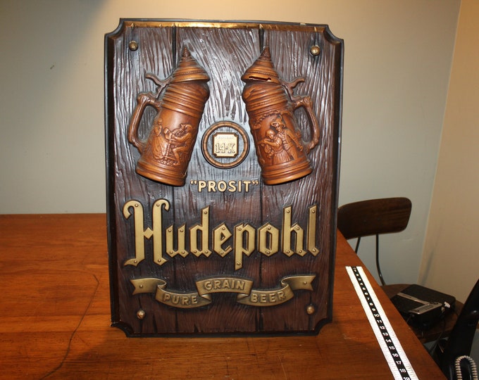 Vintage Hudepohl Beer Sign - Etsy