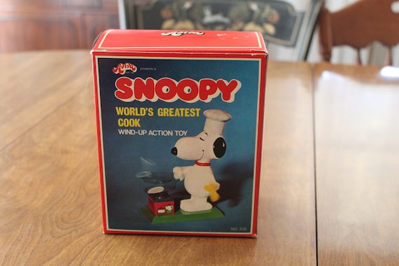 Vintage 1965 Woolworth Aviva Snoopy Greatest Cook Peanut Wind - Etsy