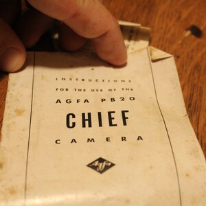 Vintage Agfa Chief Camera With Box and Instructions - Etsy