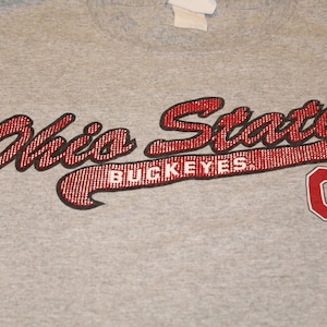 Vintage Script Ohio State Gray T Shirt - Medium - Etsy