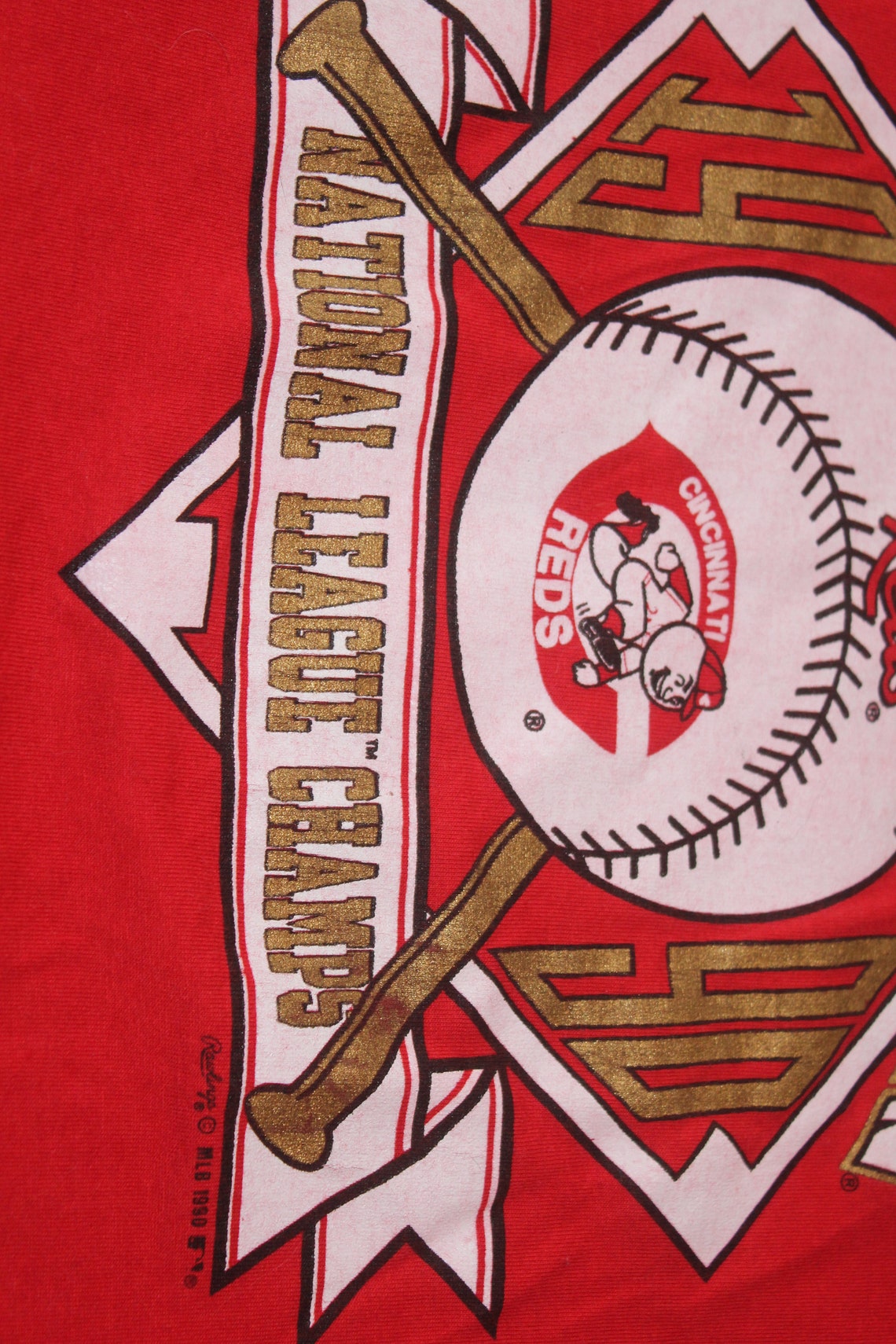 Vintage Red Cincinnati Reds 1990 World Series Baseball - Etsy