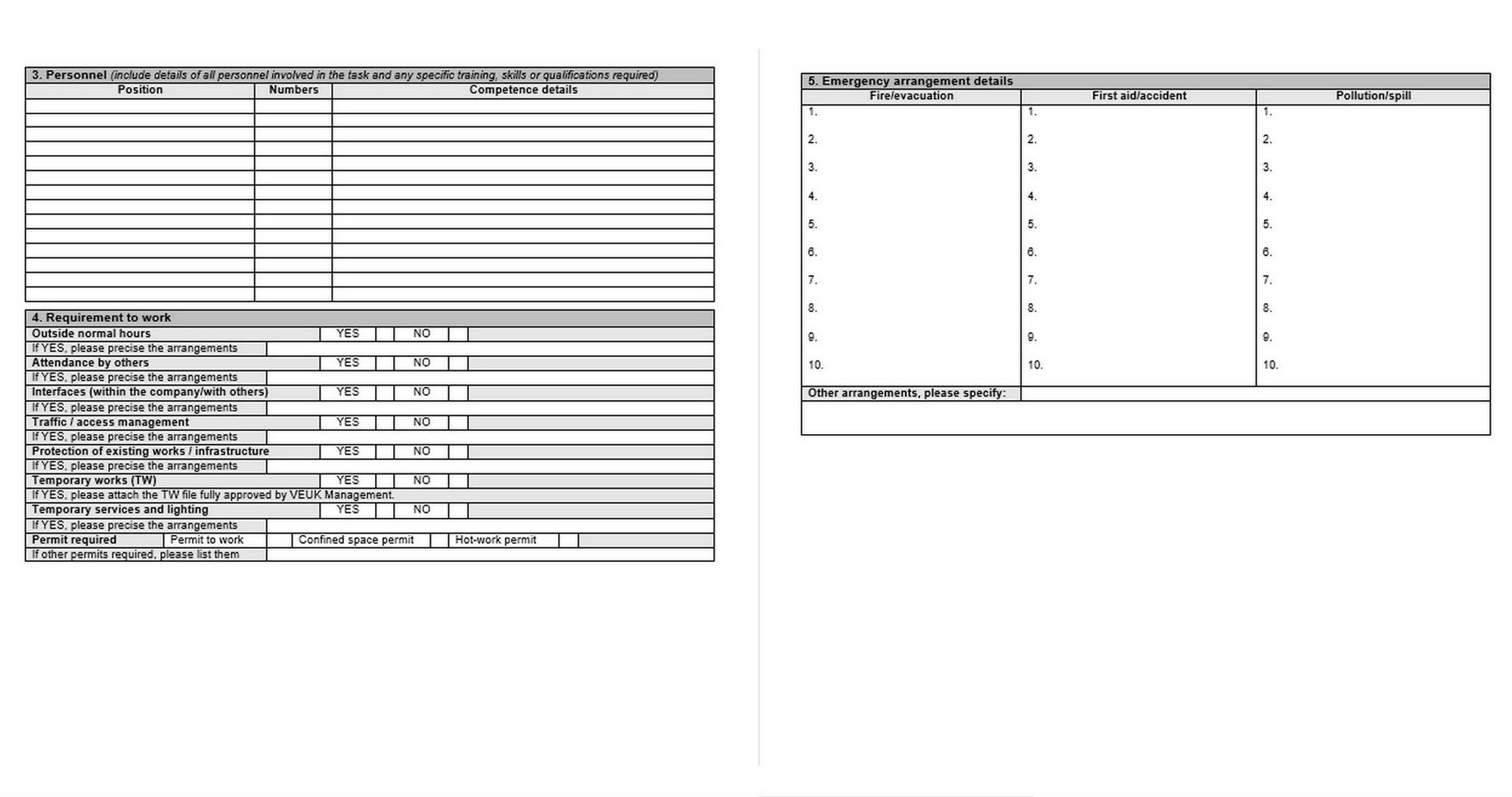 Project Method Statement Template, Safety Document (word Template) - Etsy