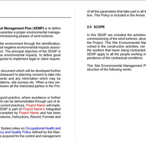Environmental Management Plan Template, Business Document, Construction ...