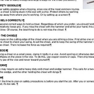 Toolbox Talk on Using Cold Chisel - Etsy