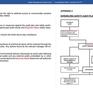 Safety Management System Template, Overview, Information, Guidance, Word Doc - Etsy Canada