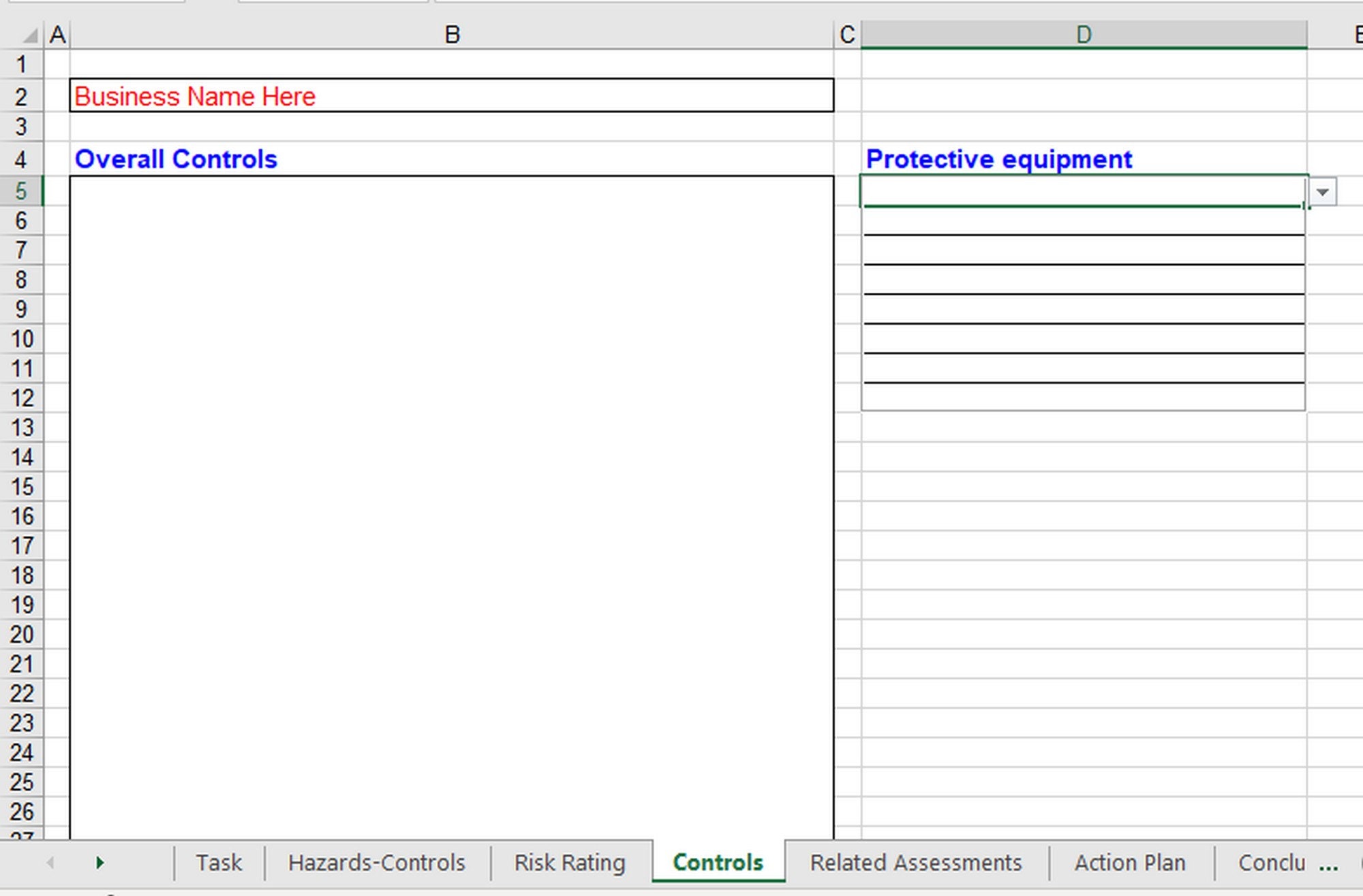 Risk Assessment Template | Business Templates | Excel Templates | Risk ...