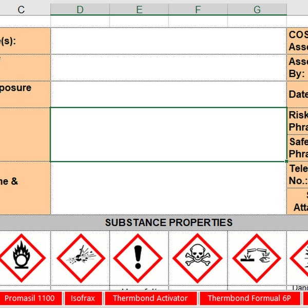 Risk Assessment Template Excel - Etsy