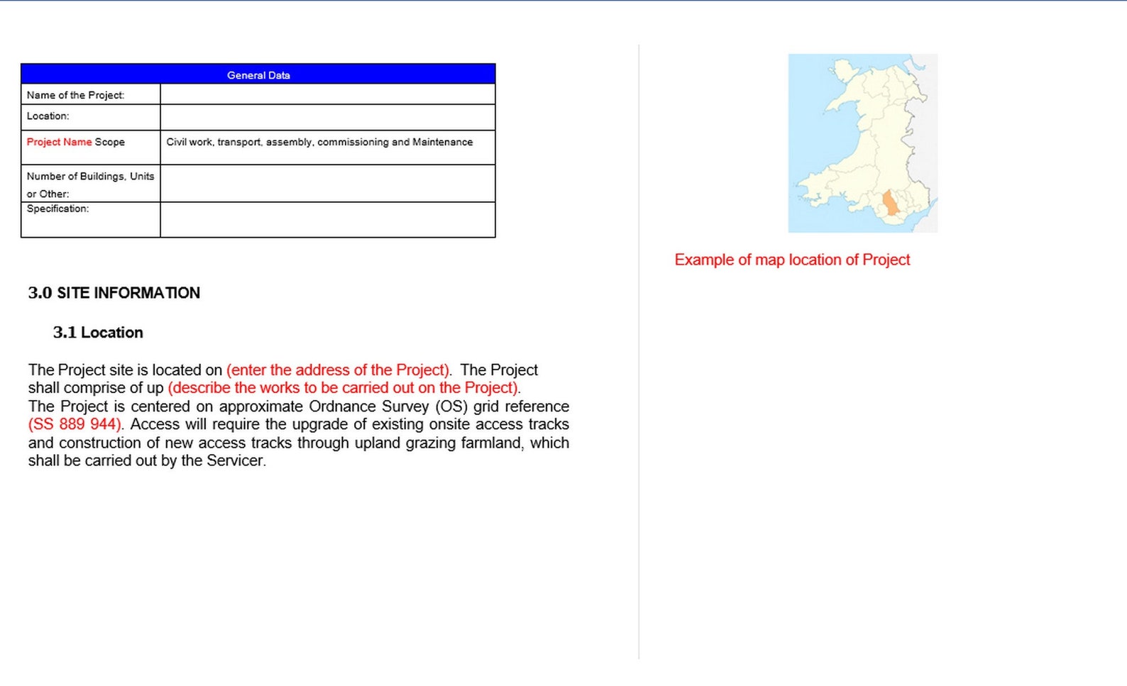 Environmental Management Plan Template, Business Document, Construction ...