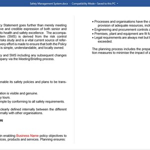 Safety Management System Template, Overview, Information, Guidance ...