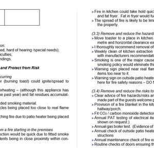 Holiday Lets Fire Risk Assessment Template, Word Doc, Tourism Document ...