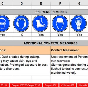 COSHH Assessment Template | Business Templates | Excel Templates ...