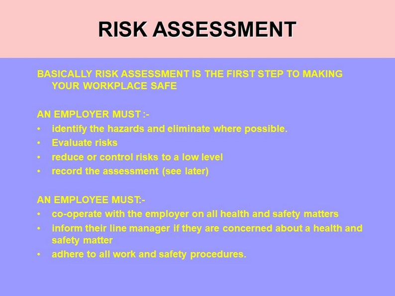 Risk Assessment Raising Awareness Training Powerpoint - Etsy