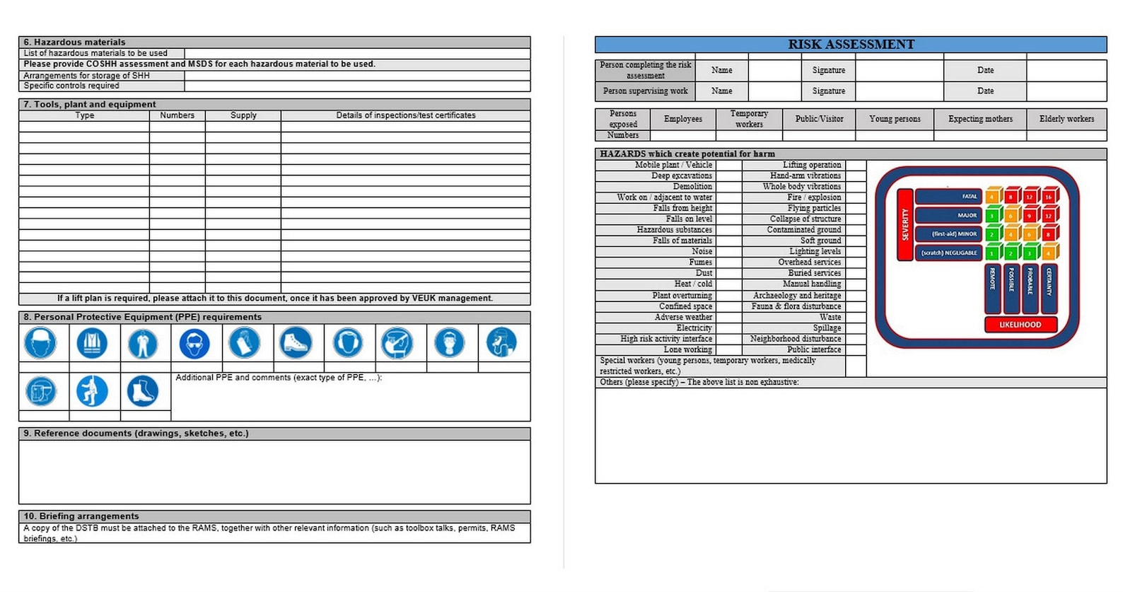 Method Statement Template, Safety Document, Project Working Method ...