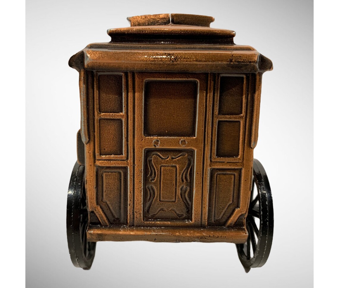 Vintage Old Fashion Popcorn Wagon Musical Coin Bank Cast Metal | Etsy