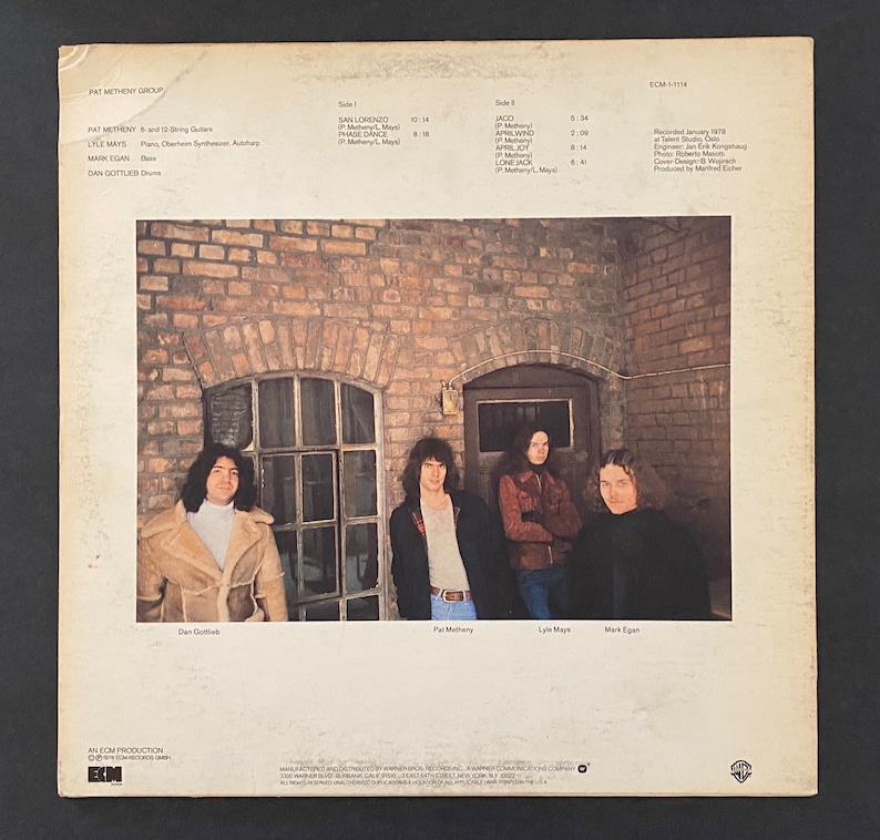 Pat Metheny Group/ Original Release 1978/ Debut Album - Etsy