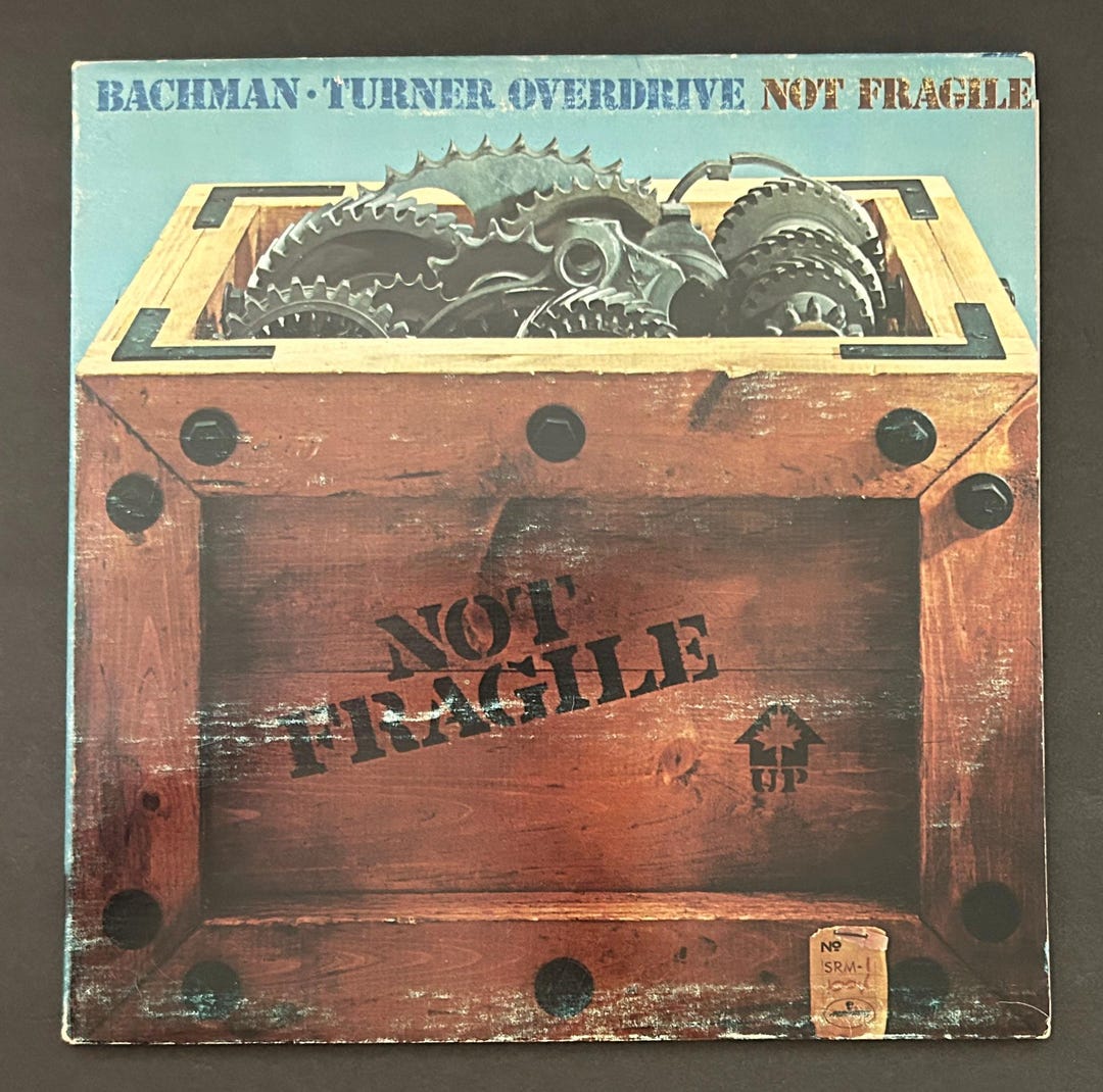 Bachman Turner Over Drive/ not Fragile/original Release 1974 - Etsy