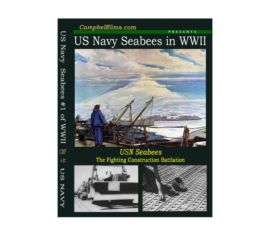 US Navy Seabees Aleutians Guam B-29 Airbases WWII Vietnam Pacific War ...