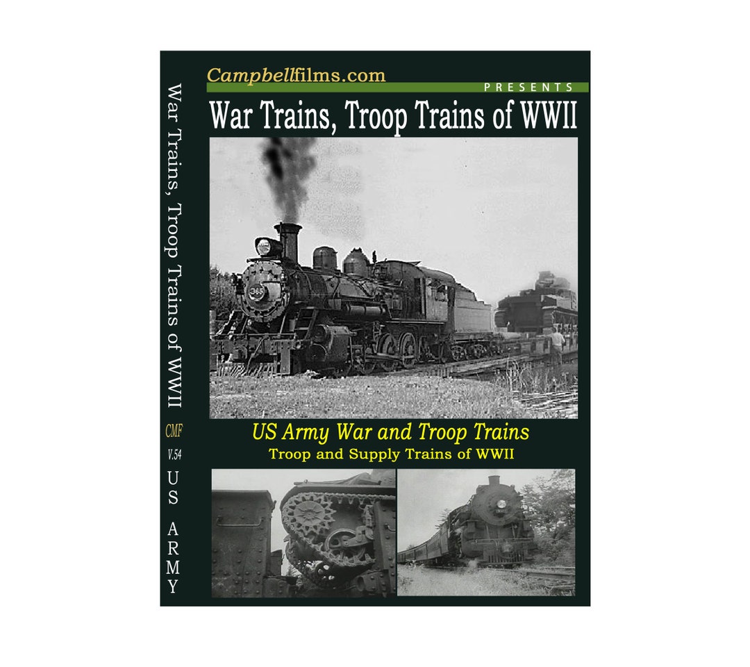 US Army War and Troop Trains of WWII Steam Train Railroads - Etsy