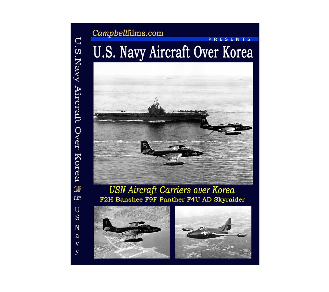 US Navy Carrier Aircraft Over Korea Banshee F9F Panther - Etsy