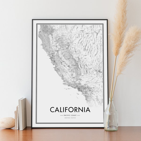 California Map - Etsy