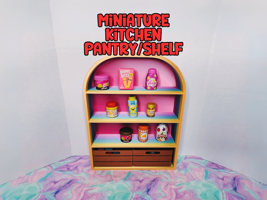 1:6 Pantry Shelf | Miniature Kitchen Furniture | Mini Furniture ...