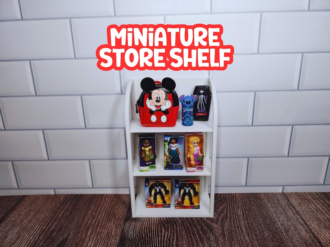 Miniature Store Shelf for Mini Brands, Miniverse, and More Decorative ...